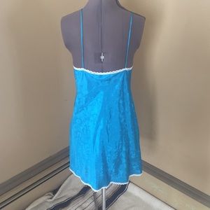 Vintage | Intimates & Sleepwear | Vintage 8s Bright Blue Slip | Poshmark